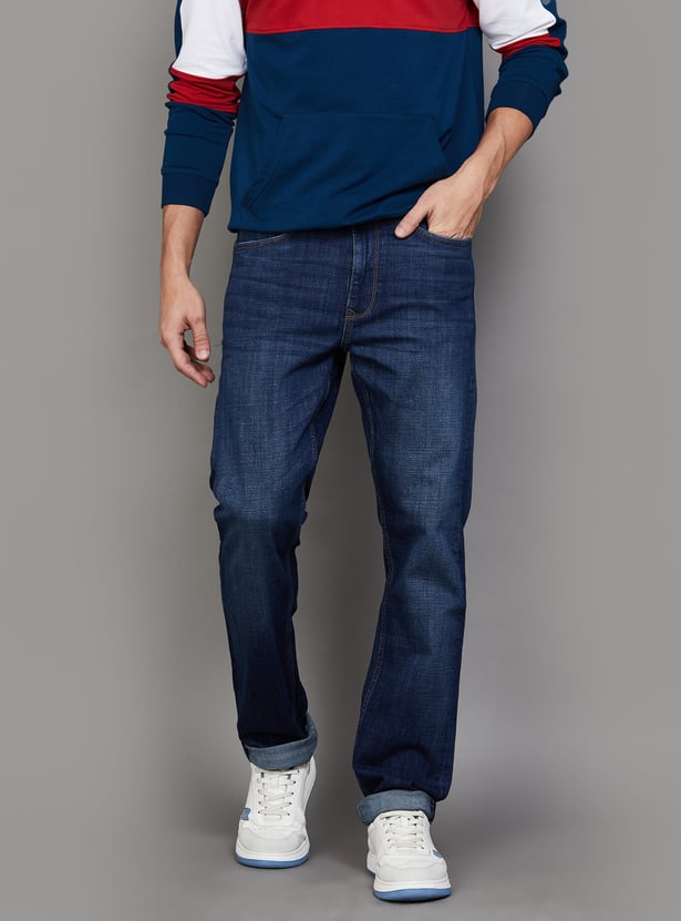 Buy LP JEANS Washed Slim Straight Jeans from LP Jeans at just INR 4299.0