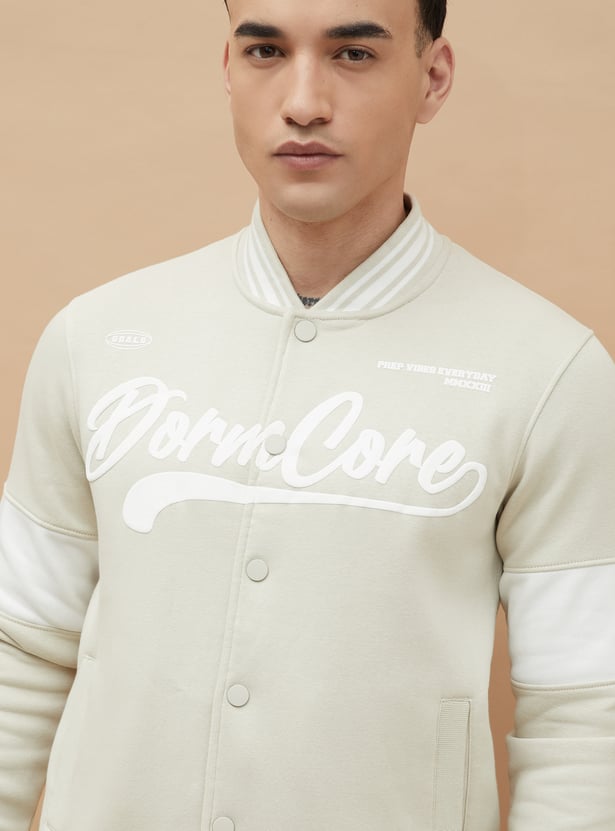 Buy FAME FOREVER Typography Print Bomber Jacket from Fame Forever at ...