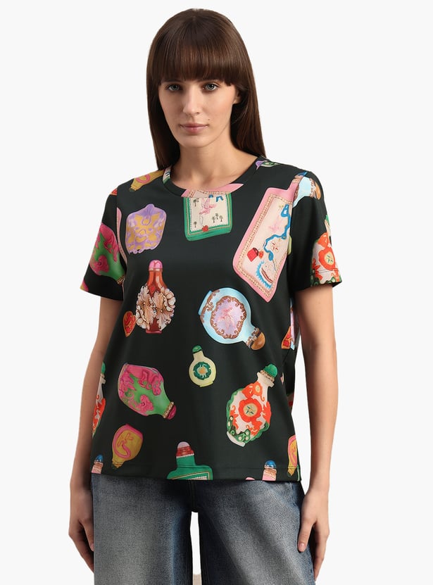 Buy VERO MODA Graphic Print T-shirt from Vero Moda at just INR 2499.0