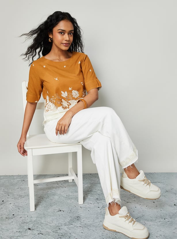 Buy COLOUR ME Floral Print Top from Colour Me by Melange at just INR 699.0