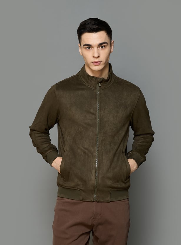 Buy ARROW SPORT Solid Bomber Jacket from Arrow Sport at just INR 4845.38