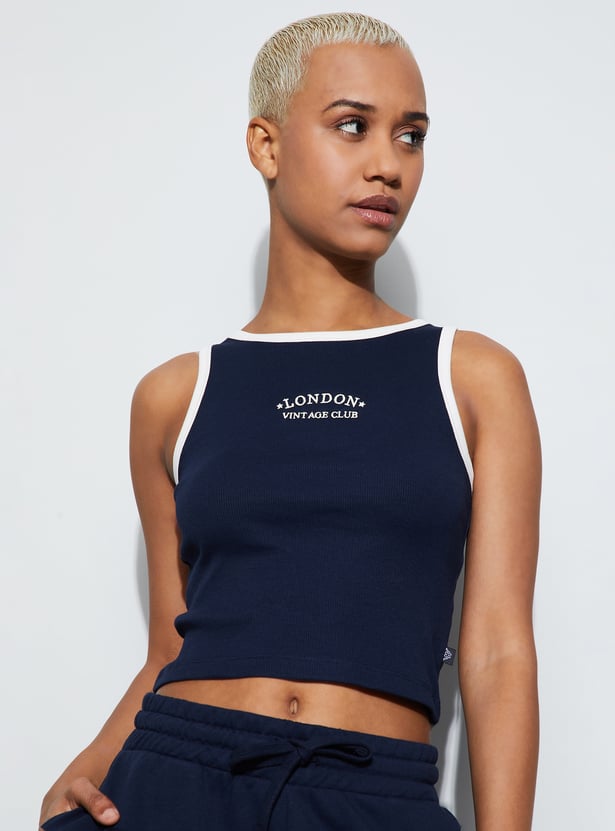 Buy KAPPA Typographic Sports Tank Top from Kappa at just INR 399.0