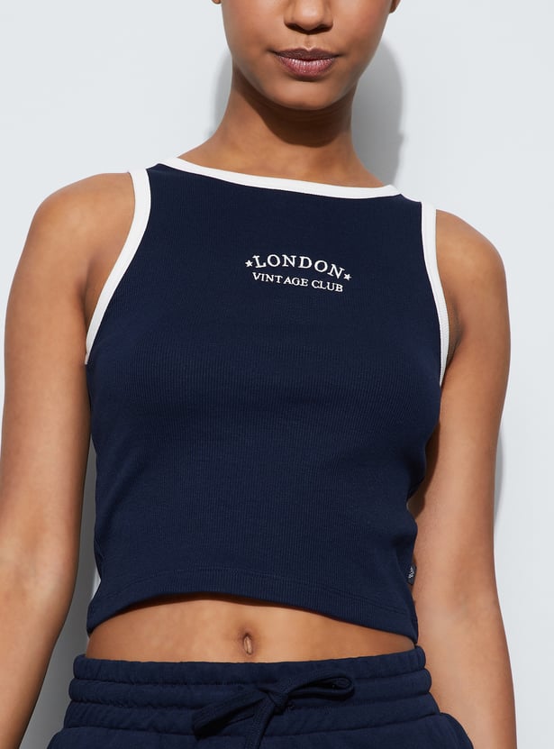 Buy KAPPA Typographic Sports Tank Top from Kappa at just INR 399.0