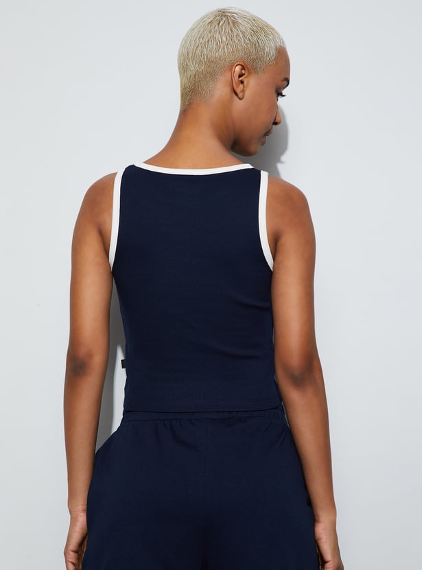 Buy KAPPA Typographic Sports Tank Top from Kappa at just INR 399.0