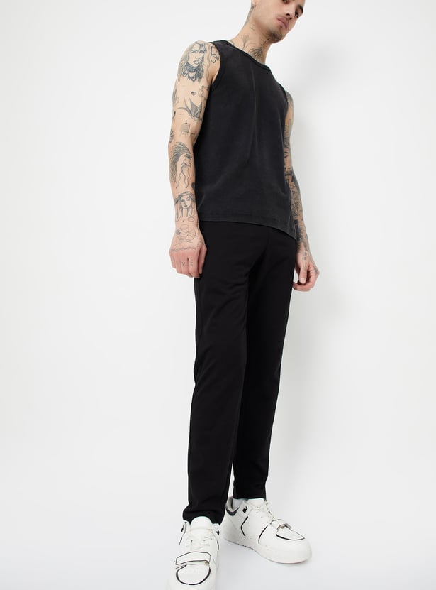 Buy Men Solid Slim Fit Track Pants Online at just Rs. 599.0 ...