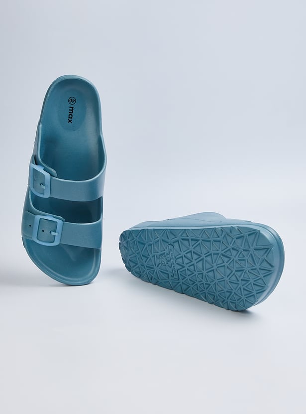Buy Men Buckle Upper Sliders Online at just Rs. 399.0 - 1000011730381 ...