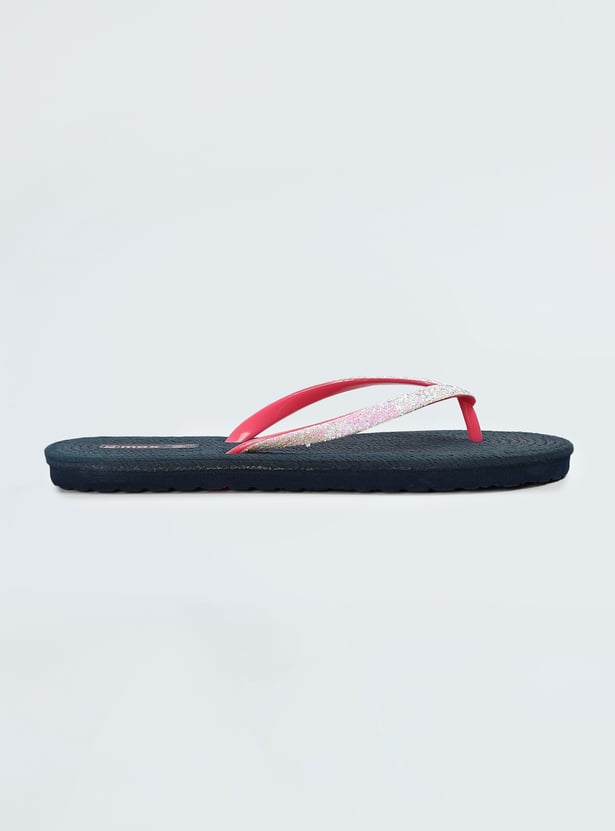 Buy Women Textured V-Strap Slippers Online at just Rs. 299.0 ...