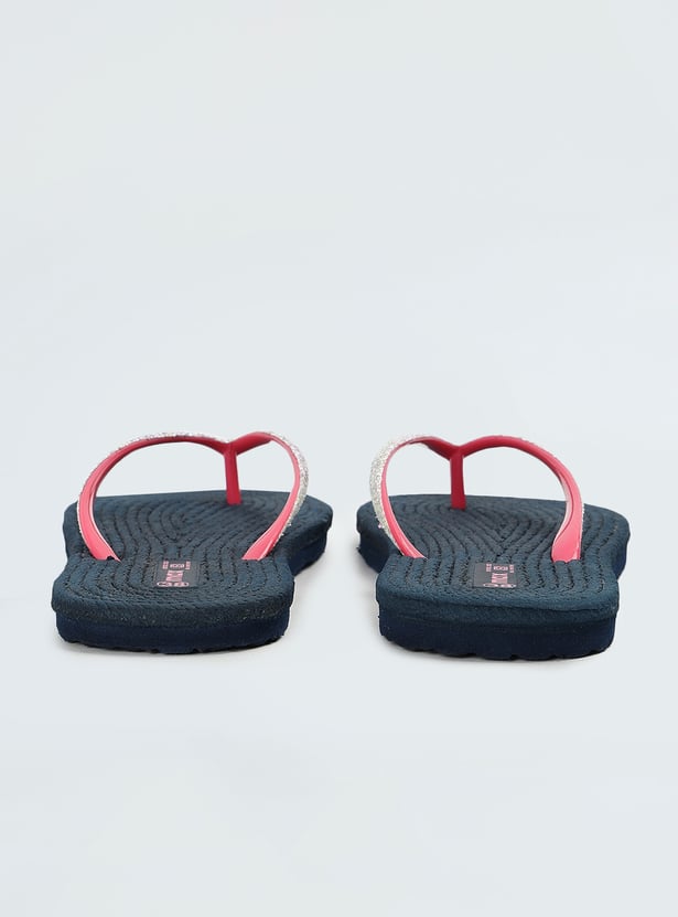 Buy Women Textured V-Strap Slippers Online at just Rs. 299.0 ...