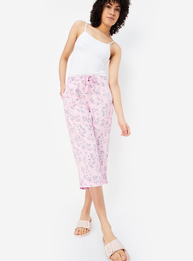 Buy Women Floral Printed Capris Online at just Rs. 499.0 ...