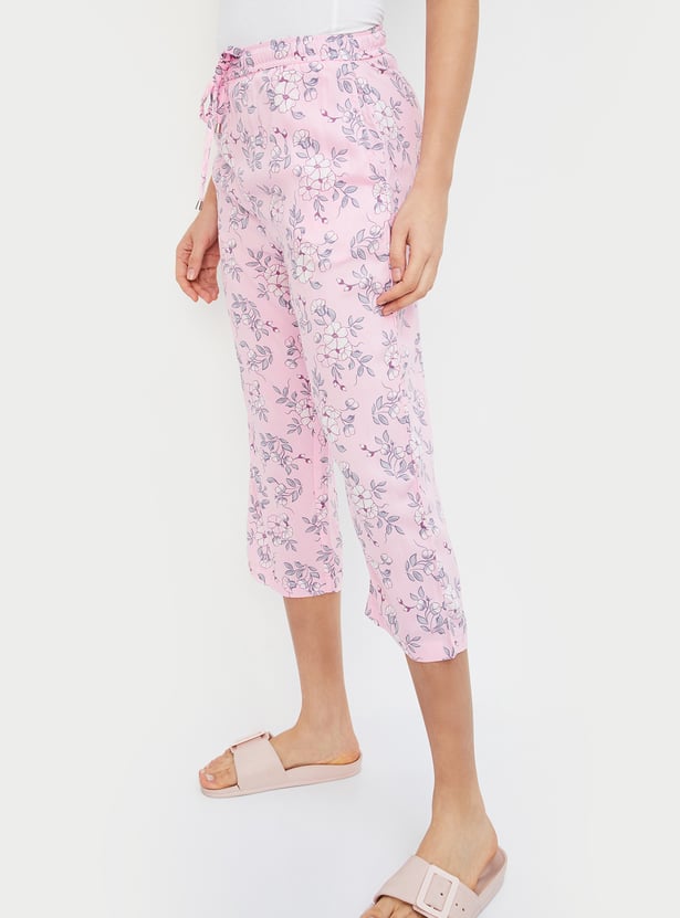 Buy Women Floral Printed Capris Online at just Rs. 499.0 ...