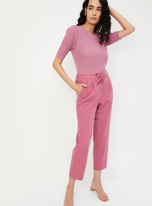 Buy Women Textured Knit Top Online at just Rs. 899.0 - 1000013944389 ...