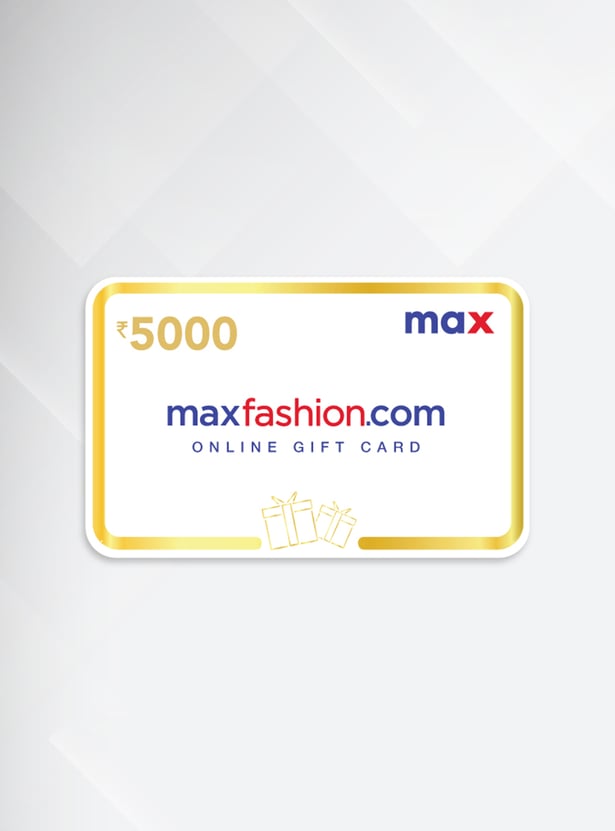 Buy Max Online Gift Card- 5000 Online at just Rs. 5000.0 - 1000013946424 | Max Fashion