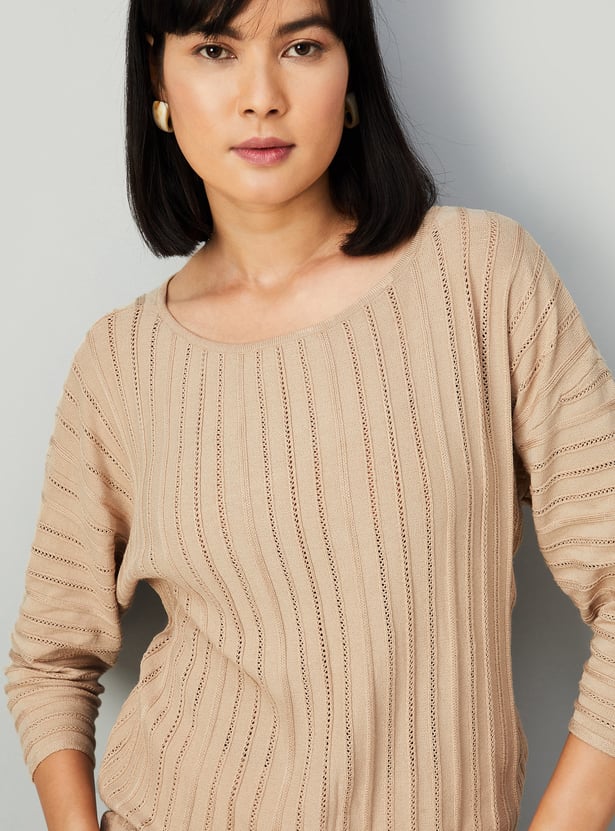 Buy Women Textured Knit Top Online at just Rs. 899.0 - 1000013950297 ...