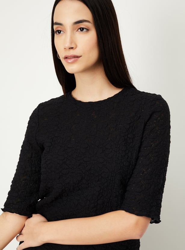 Buy Women Textured Casual Top Online at just Rs. 799.0 - 1000013960037 ...