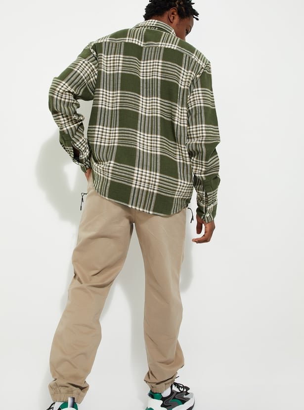 Buy URB_N Men Relaxed Fit Checked Shacket Online at just Rs. 1499.0 ...