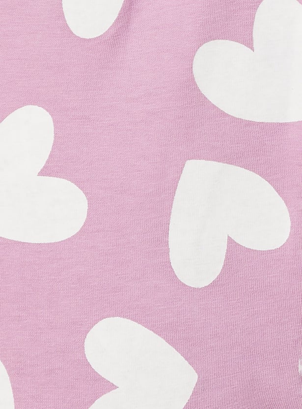 Buy Women Heart Printed PJ Set Online at just Rs. 899.0 - 1000013987498 ...