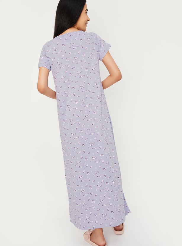 Buy Women Floral Printed Nightgown Online at just Rs. 899.0 - 1000013987892 | Max Fashion