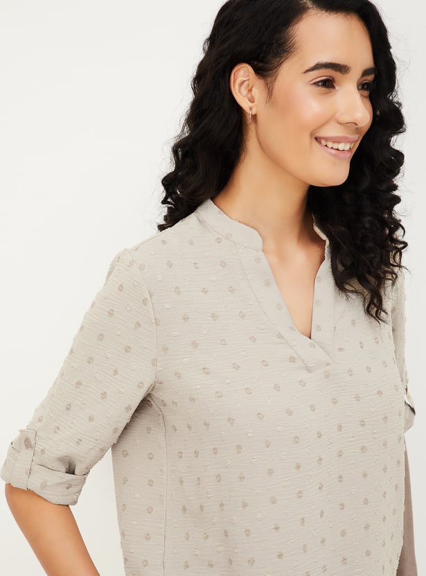 Buy Women Dobby Woven Top Online at just Rs. 799.0 - 1000014053054 ...