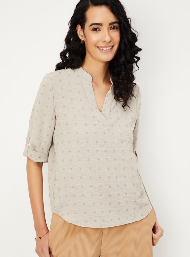 Buy Women Dobby Woven Top Online at just Rs. 799.0 - 1000014053054 ...