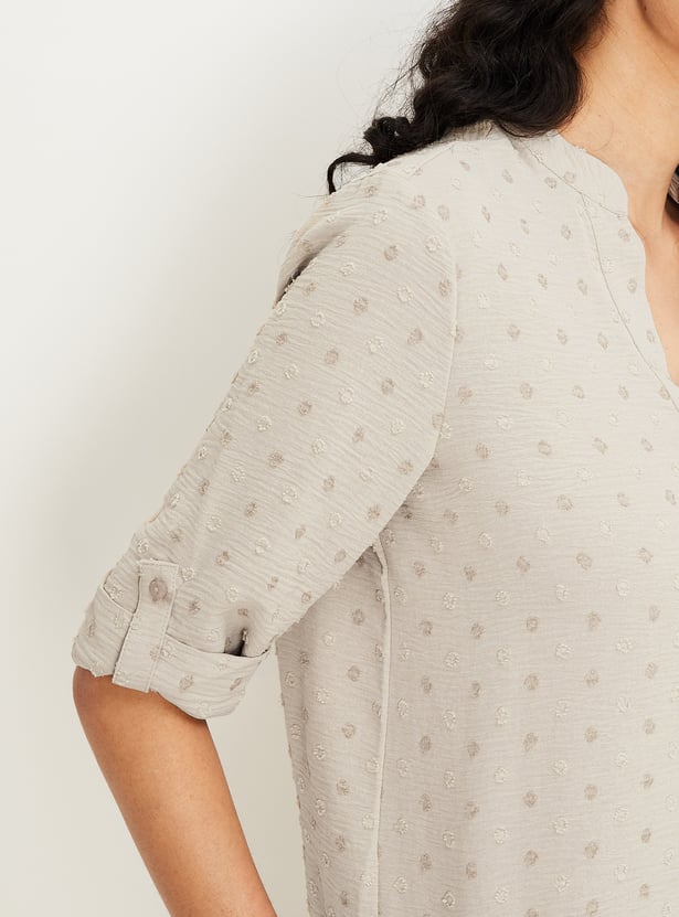 Buy Women Dobby Woven Top Online at just Rs. 799.0 - 1000014053054 ...