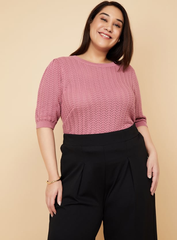 Buy Women Textured Knit Top Online at just Rs. 999.0 - 1000014024971 | Max Fashion