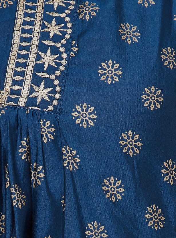 Buy Women Foil Printed Kalidar Kurta Set Online at just Rs. 1499.0 ...