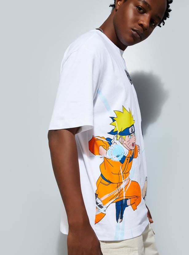 Buy URB_N Men Oversized Naruto Printed T-shirt Online at just Rs. 599.0 ...