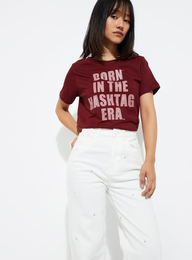 Buy URB_N Women Graphic Printed T-shirt - Pack of 2 Online at just Rs ...