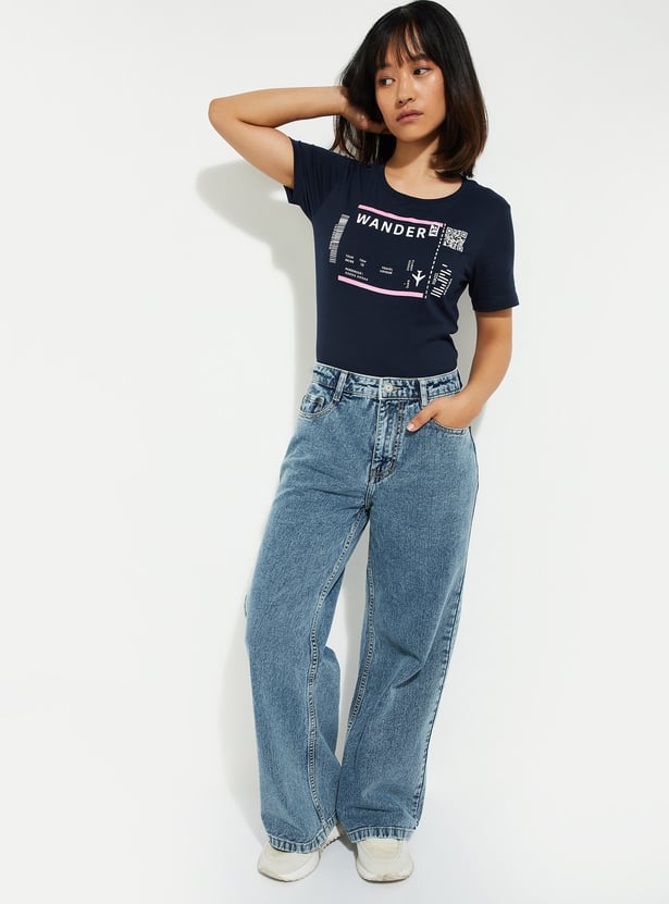 Buy URB_N Women Graphic Printed T-shirt - Pack of 2 Online at just Rs ...