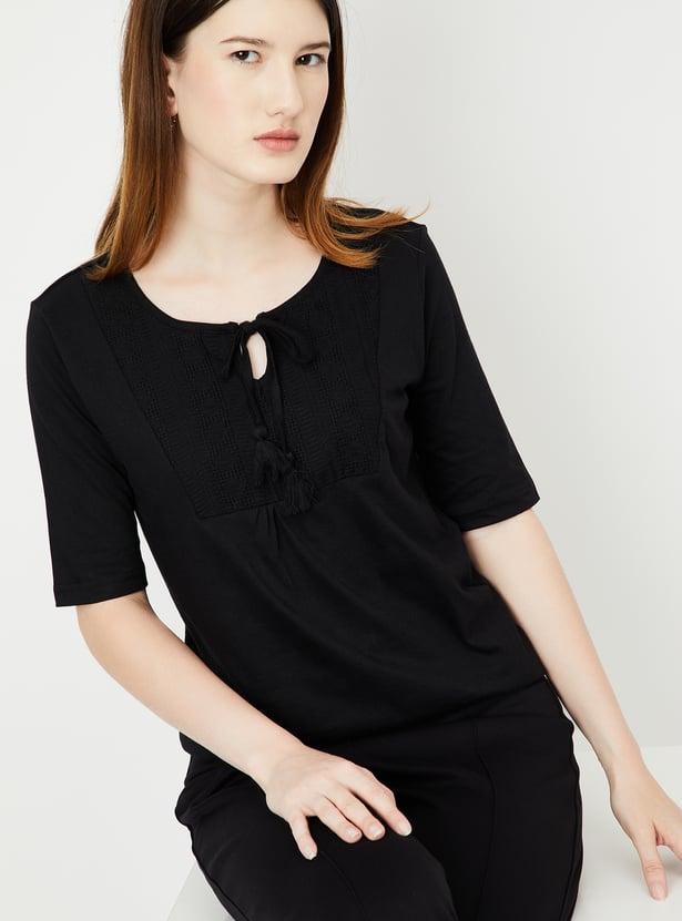 Buy Women Embroidered Yoke Top Online at just Rs. 399.0 - 1000014129768 ...