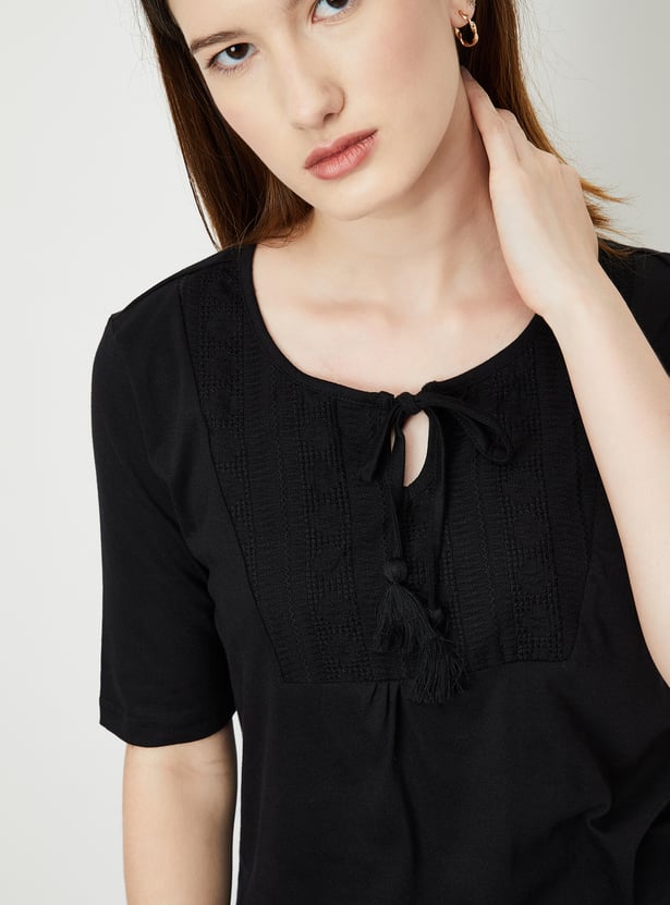 Buy Women Embroidered Yoke Top Online at just Rs. 399.0 - 1000014129768 ...