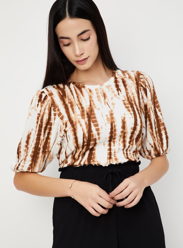 Buy Women Abstract Printed Knit Top Online at just Rs. 699.0 ...