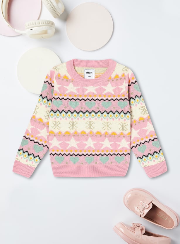 Buy Girls Knitted Sweater Online at just Rs. 899.0 - 1000014179084 ...