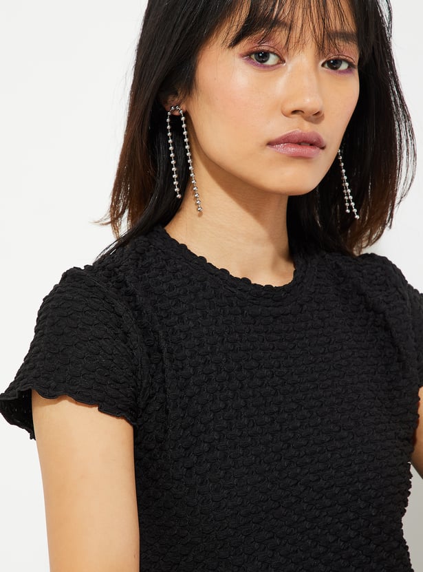 Buy ALAYA F x URB_N Women Textured Top Online at just Rs. 599.0 ...