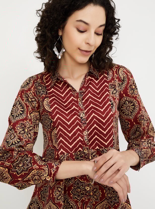 Buy Women Printed Tunic Online at just Rs. 899.0 - 1000014197357 | Max ...