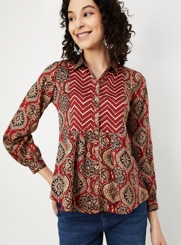 Buy Women Printed Tunic Online at just Rs. 899.0 - 1000014197357 | Max ...