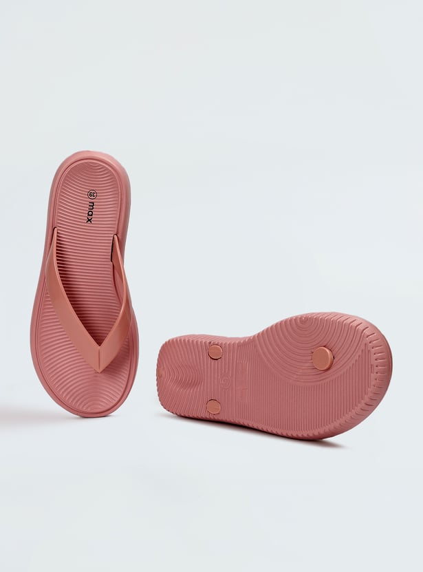 Buy Women V Strap Elevated Slippers Online at just Rs. 399.0 ...