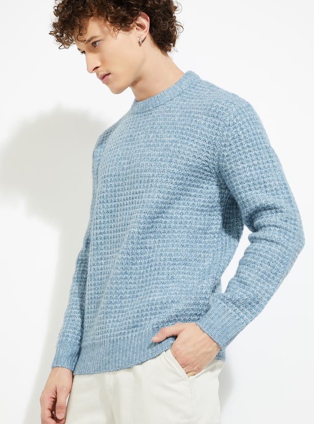 Buy URB_N Men Heavy Knit Textured Sweater Online at just Rs. 1499.0 ...