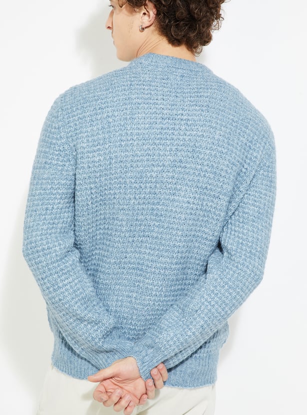 Buy URB_N Men Heavy Knit Textured Sweater Online at just Rs. 1499.0 ...