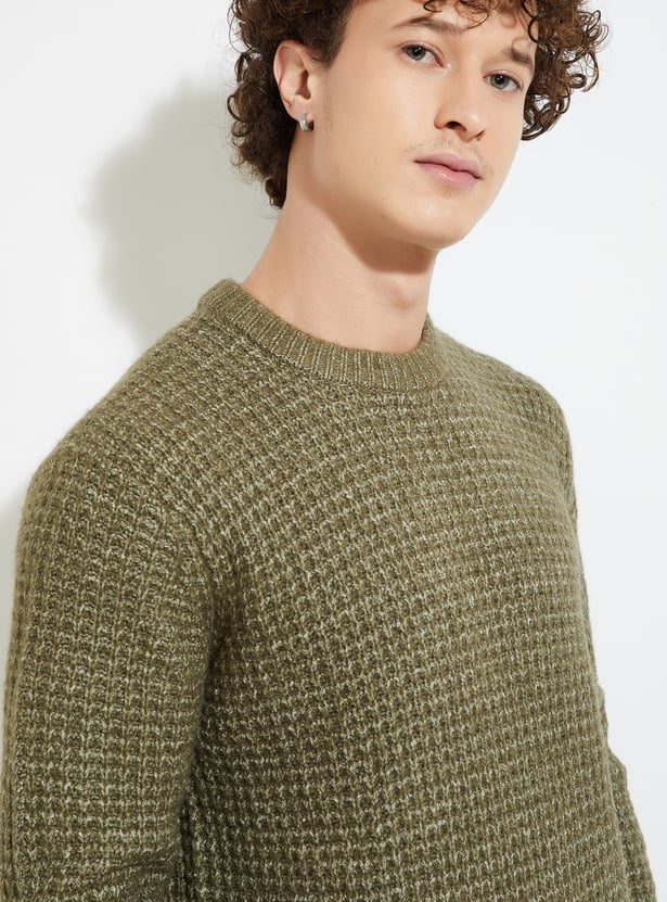 Buy URB_N Men Heavy Knit Textured Sweater Online at just Rs. 1499.0 ...