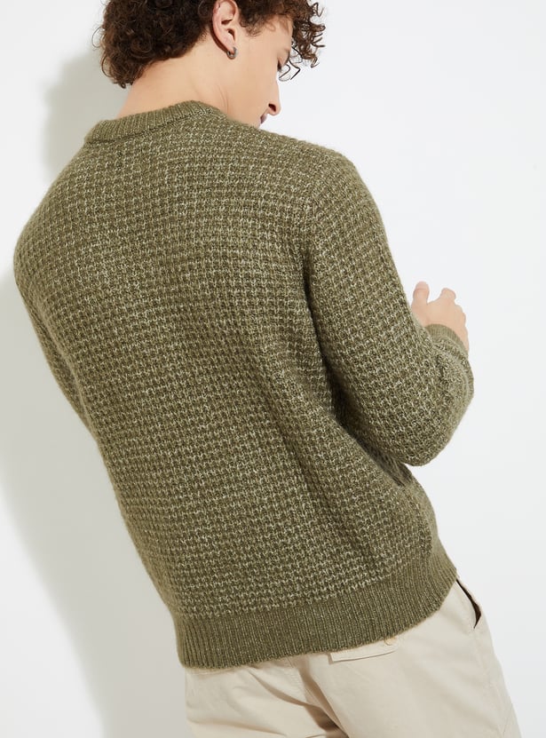 Buy URB_N Men Heavy Knit Textured Sweater Online at just Rs. 1499.0 ...