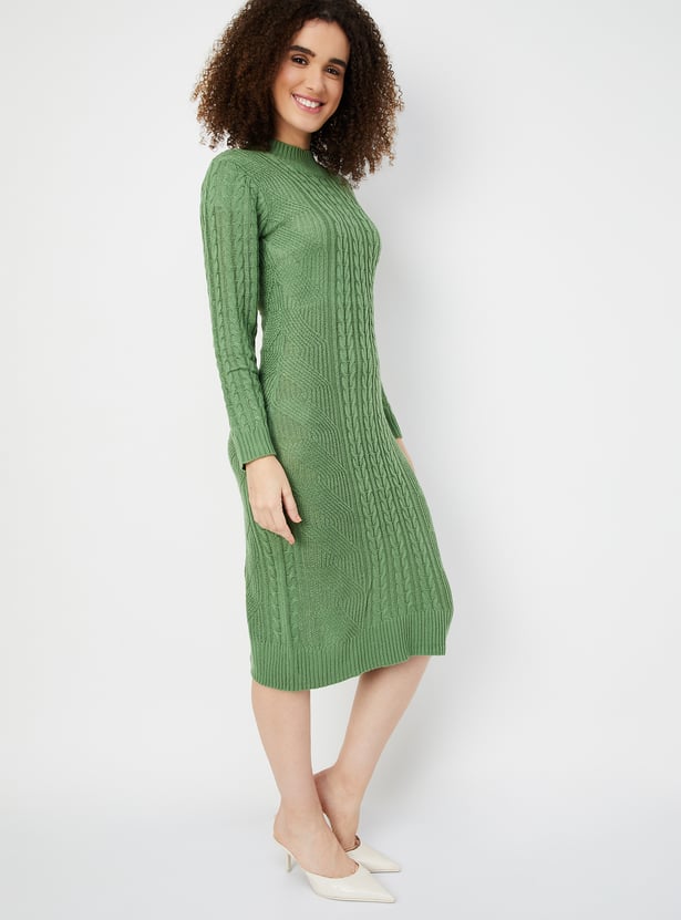 Buy Women Cable Knit Sweater Dress Online at just Rs. 1499.0 - 1000014356634 | Max Fashion