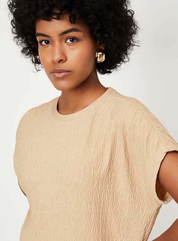 Buy Women Textured Knit Top Online at just Rs. 699.0 - 1000014358331 ...