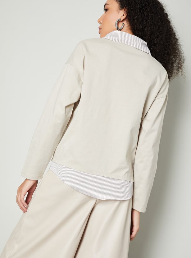 Buy Women Striped Twofer Top Online at just Rs. 1099.0 - 1000014389484 ...