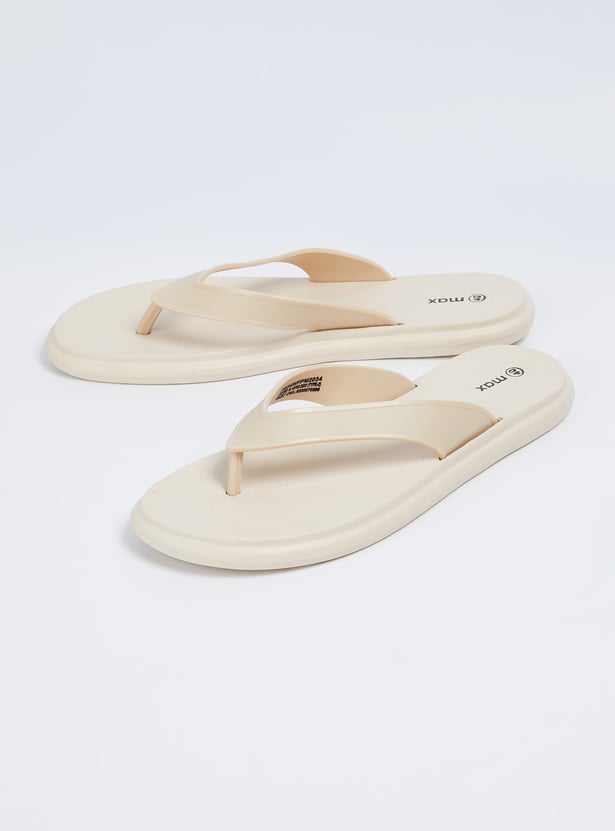 Buy Women Solid V-Strap Slippers Online at just Rs. 299.0 ...