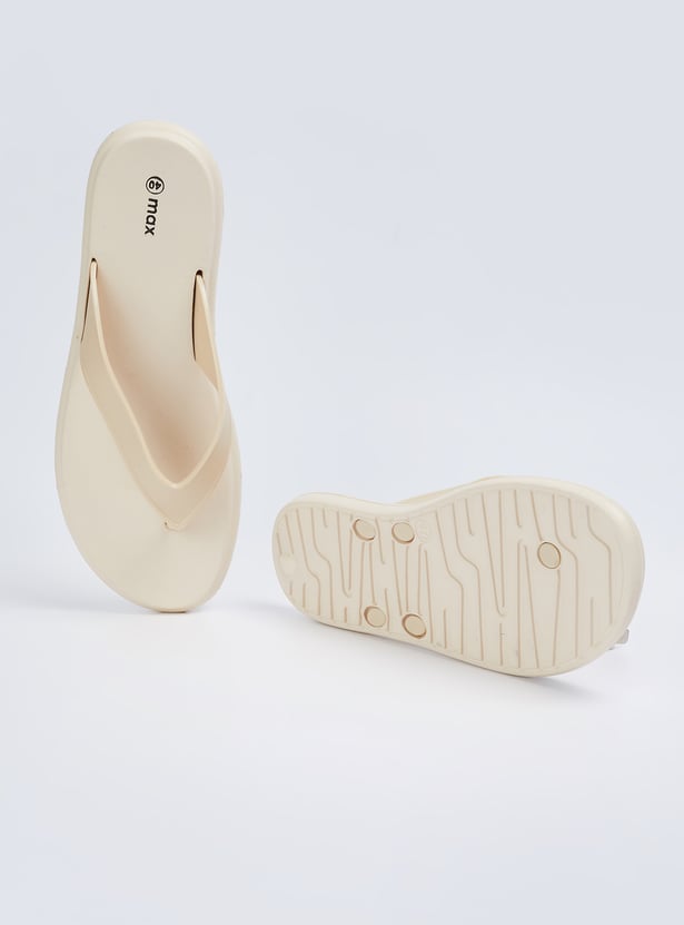 Buy Women Solid V-Strap Slippers Online at just Rs. 299.0 ...