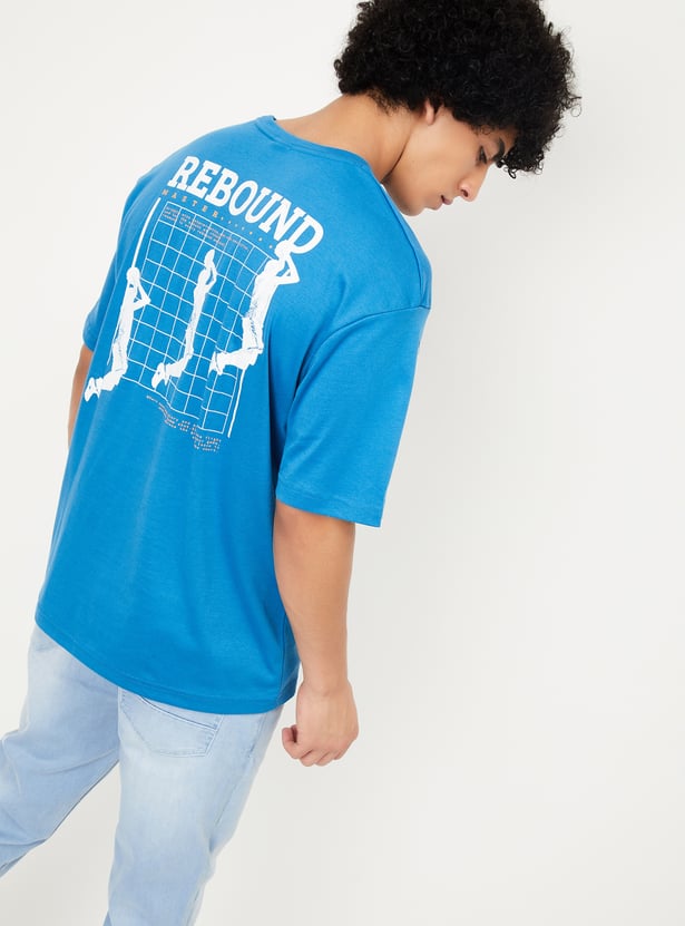Buy Men Oversized Back Printed T-shirt Online at just Rs. 599.0 ...