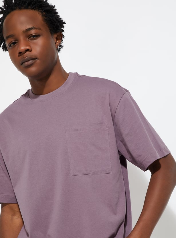 Buy URB_N Men Oversized Solid T-shirt Online at just Rs. 399.0 ...