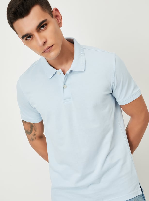 Buy Men Solid Polo T-shirt Online at just Rs. 699.0 - 1000014447466 ...