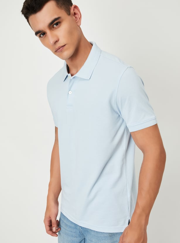 Buy Men Solid Polo T-shirt Online at just Rs. 699.0 - 1000014447466 ...
